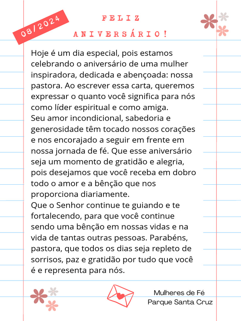 Papel de Carta A4 para Diário Vermelho | PDF