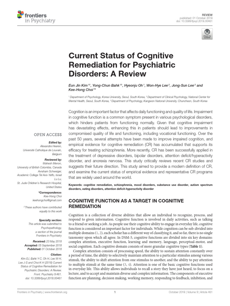 Current Status Review | PDF