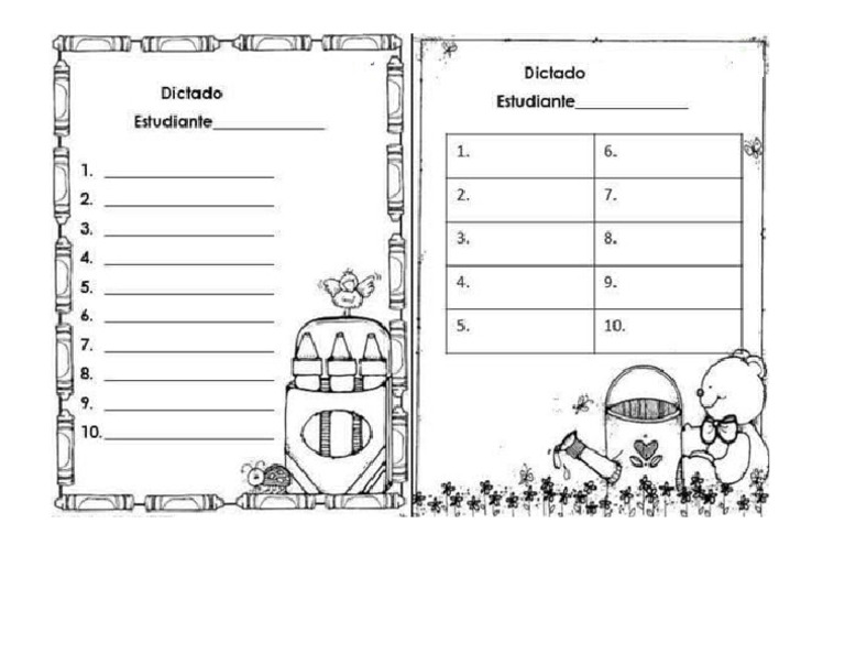 Dictado Primero Básico | PDF