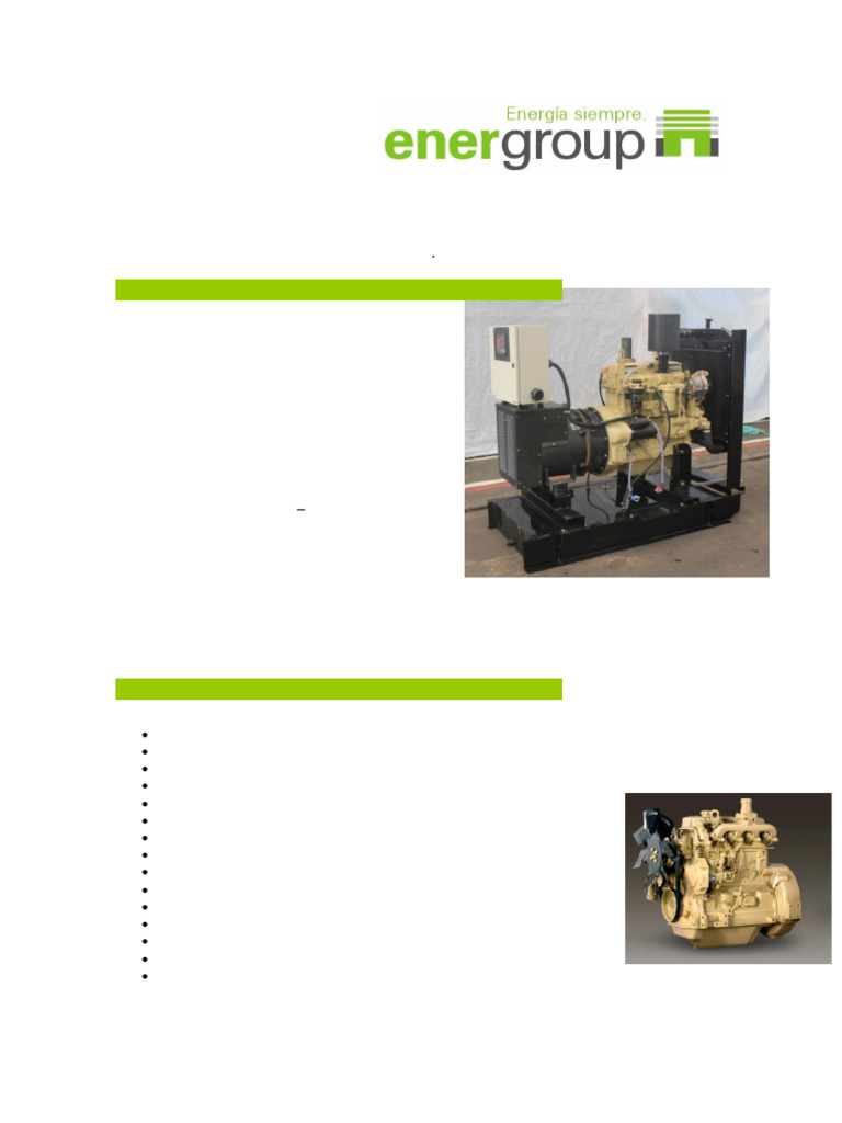 Ficha_tecnica_John_Deere_100kva | PDF