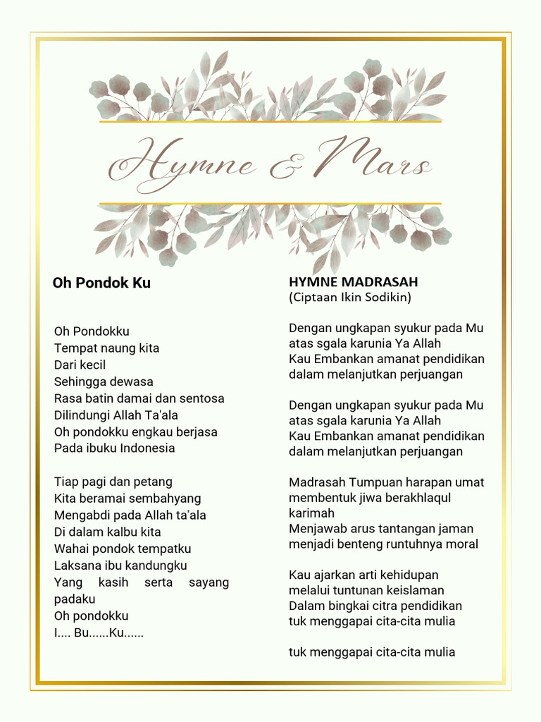 Hymne Dan Mars | PDF