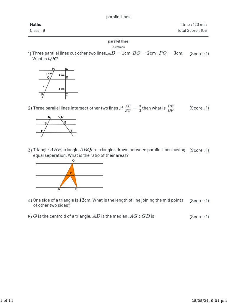 3.parallel Lines | PDF