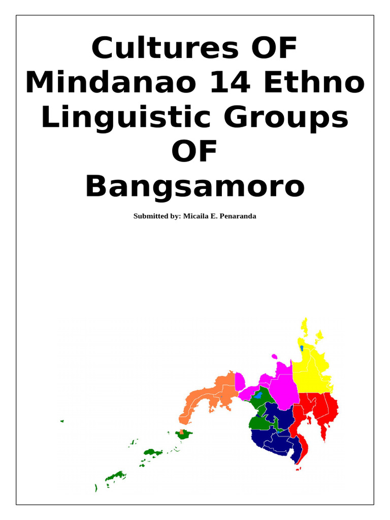 Cultures OF Mindanao 14 Ethno Linguistic Groups OF | PDF