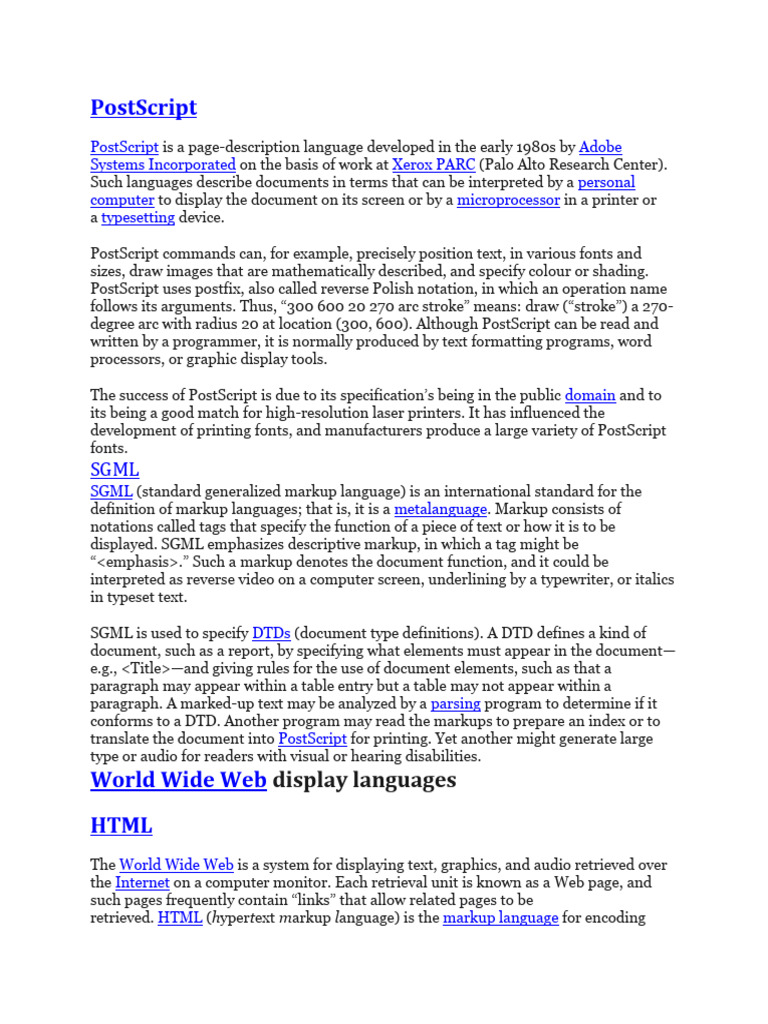 PostScript Language | PDF