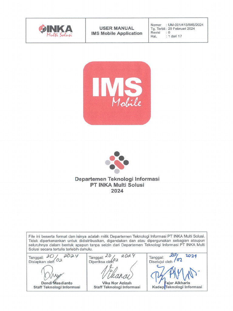 2024_02_20_UM-001-413-IMS-2024_USER MANUAL IMS MOBILE APP | PDF