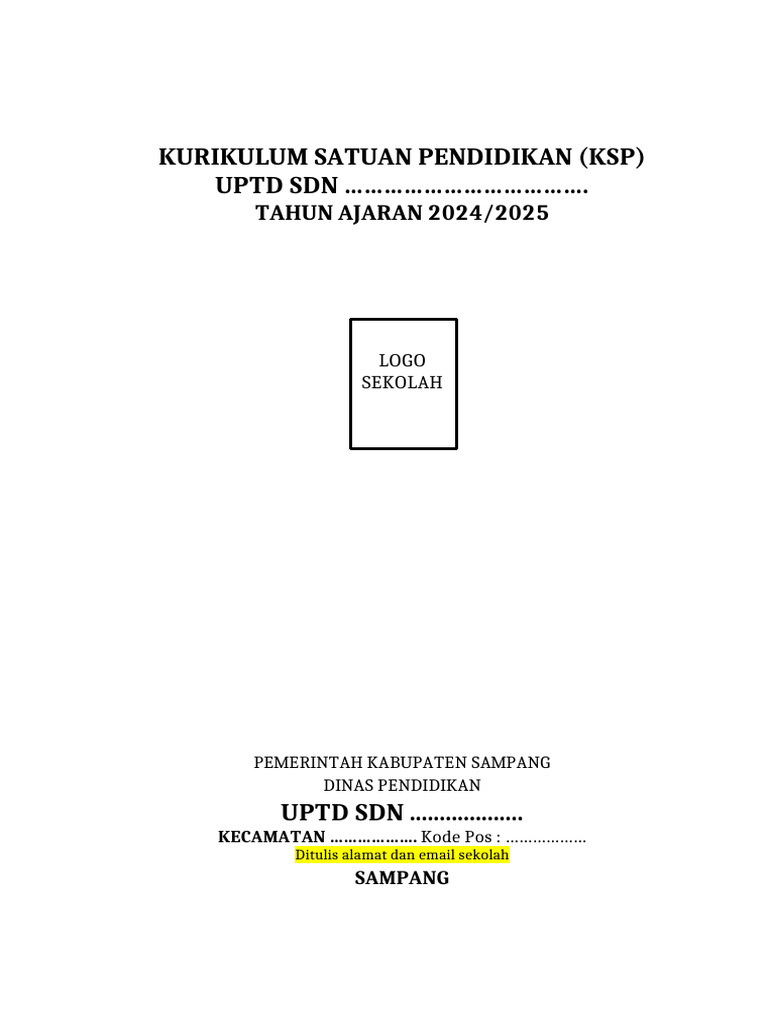 KSP-SD 2024 2025 | PDF