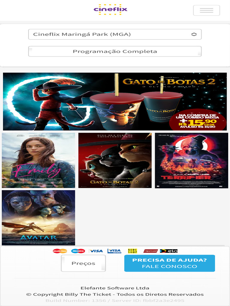 Cineflix Maringá Park (MGA) : Build Number: 1356 / Server ID ...