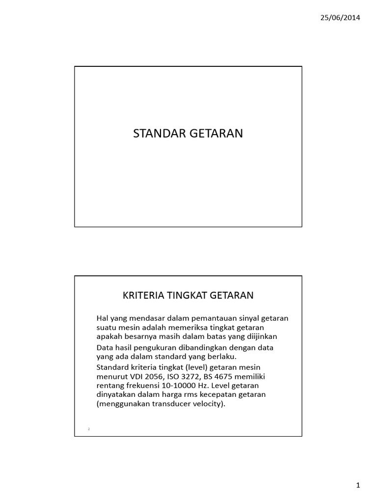 Standar Getaran | PDF
