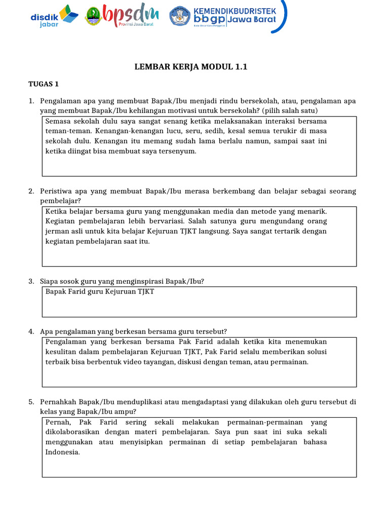 LK Modul 1.1 Level 1-1 G | PDF