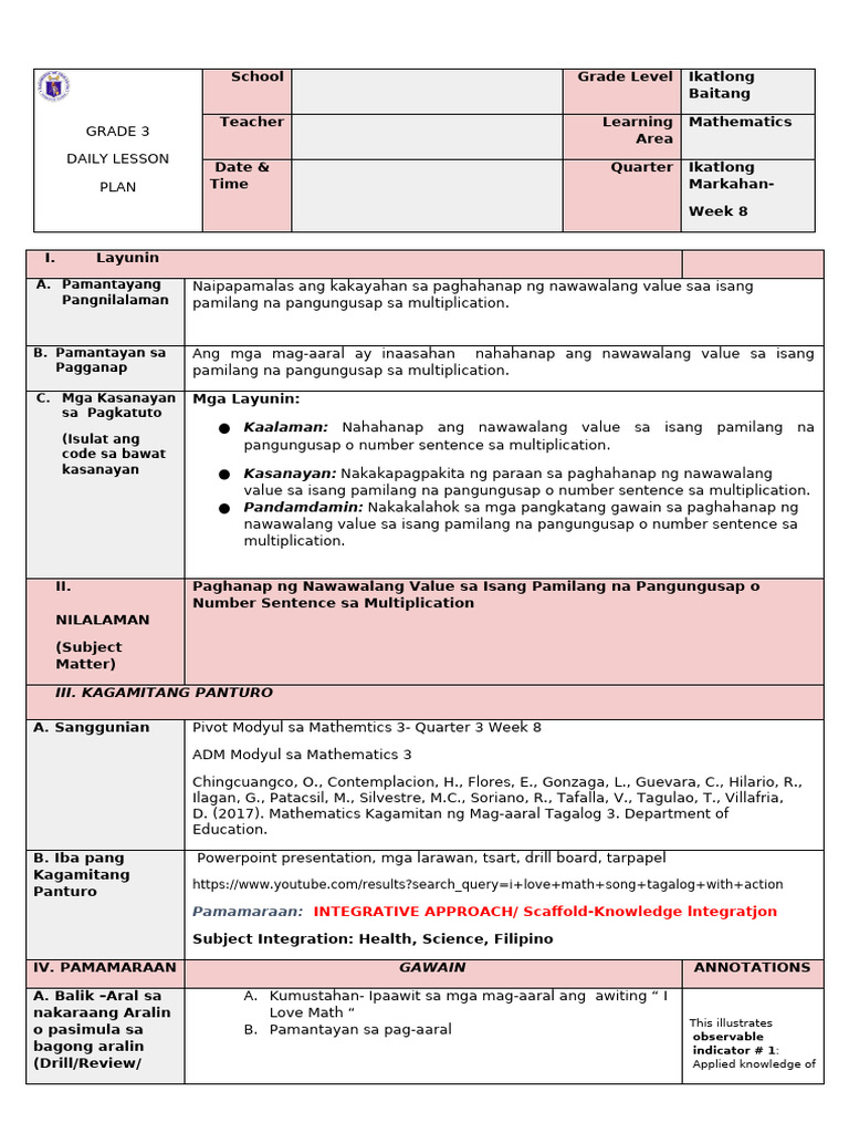 Cot-Math 3 - Q3-W8 | PDF