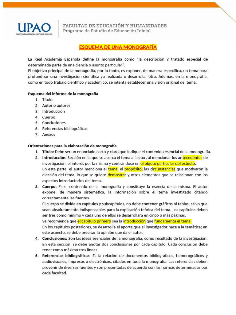 2.esquema de Monografia | PDF