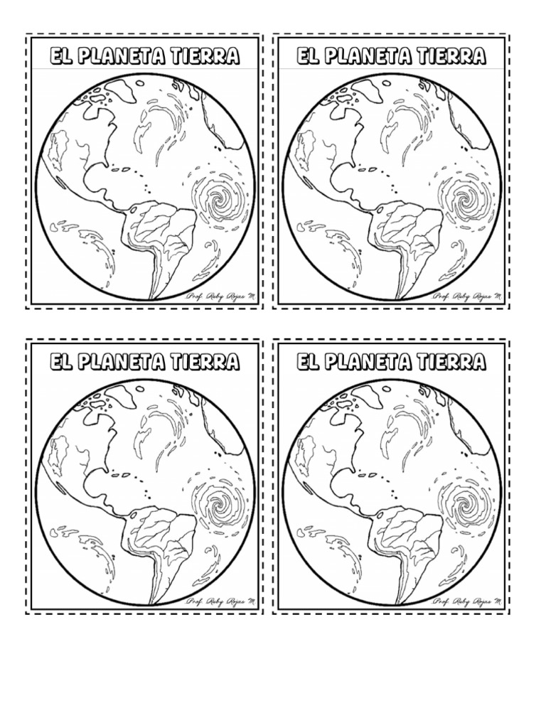 Colorear Planeta Tierra | PDF