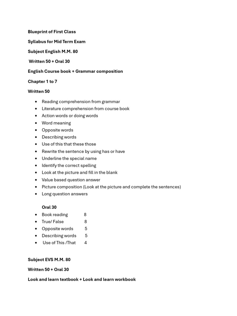 Blueprint of First Class | PDF