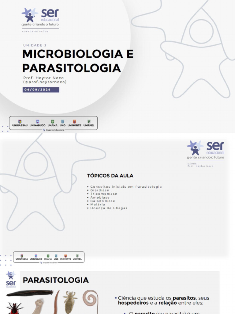 Slides Da Webaula 3 - Microbiologia e Parasitologia - Prof. Heytor Neco (@prof - Heytorneco ...
