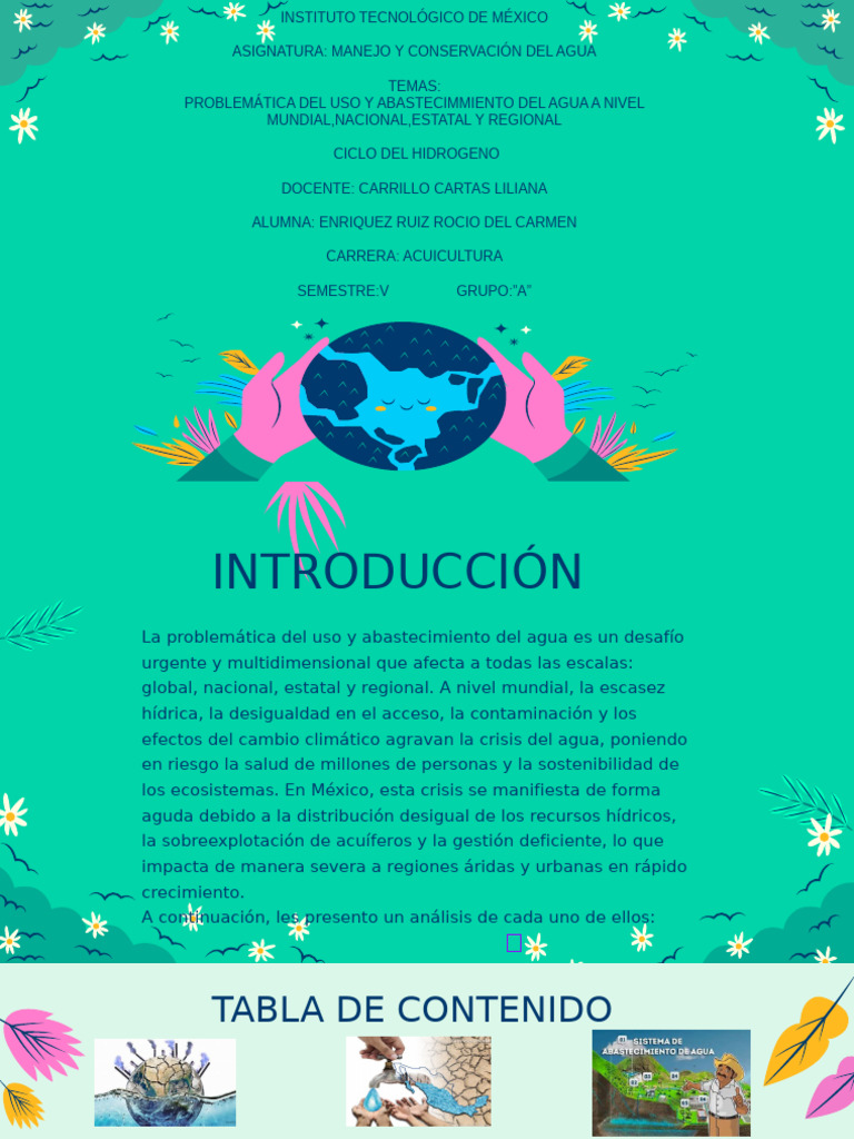 Presentación de Chio.. | PDF | Agua | El ciclo del agua