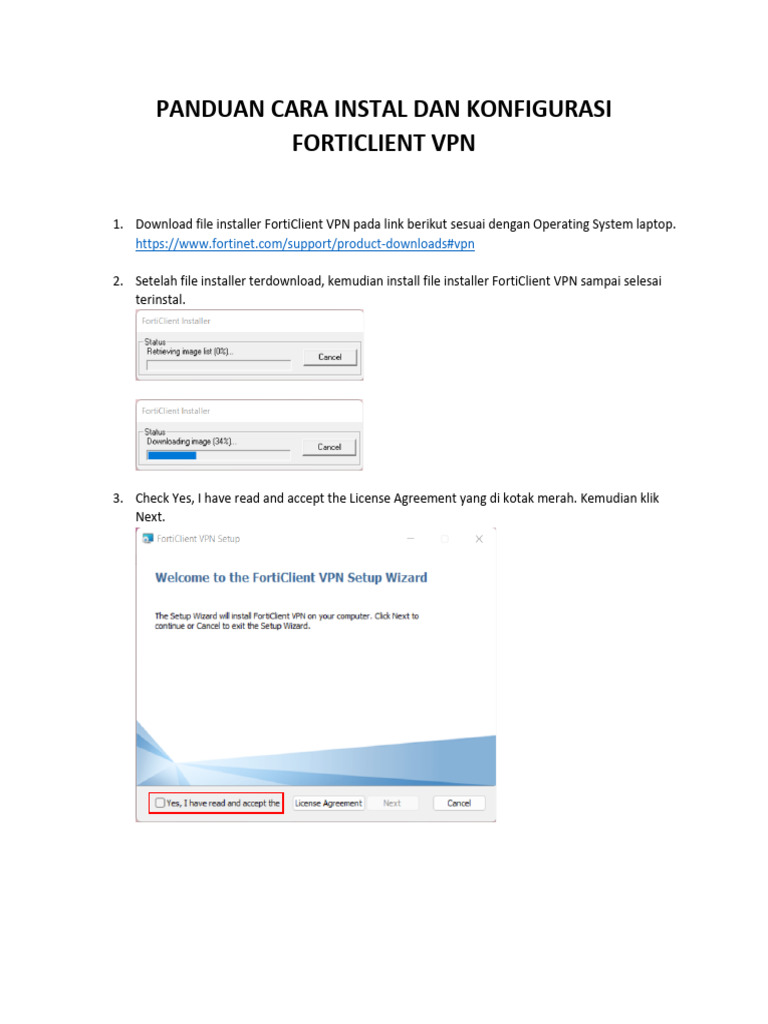Guide Installation VPN Forticlient | PDF
