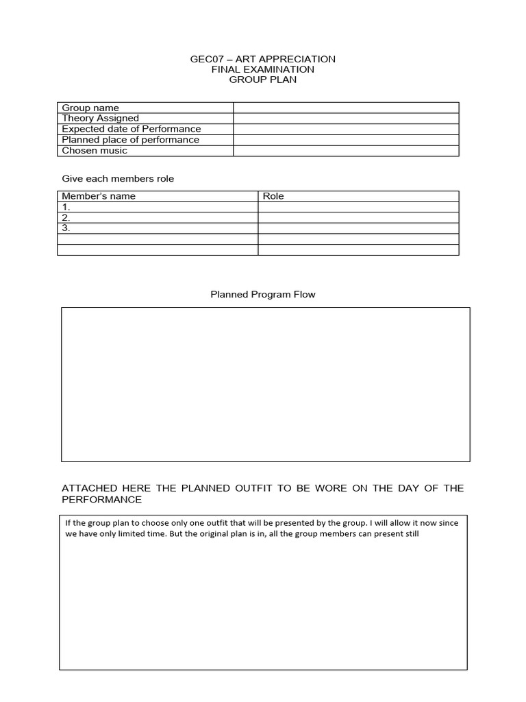 Planning Sheet | PDF