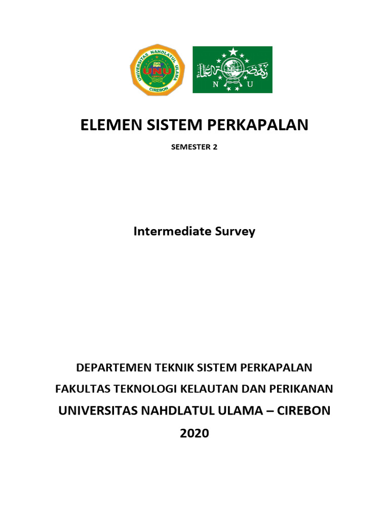 #5 Elemen Sistem Perkapalan (Intermediate Survey) | PDF