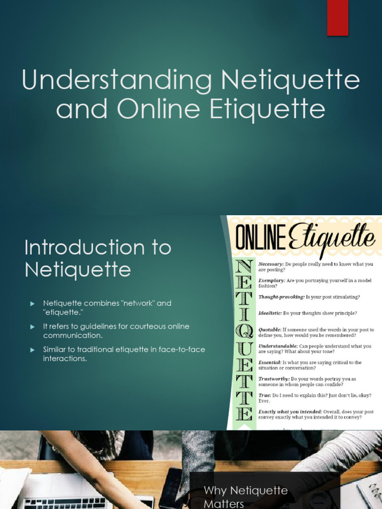 Online Netiquette | PDF