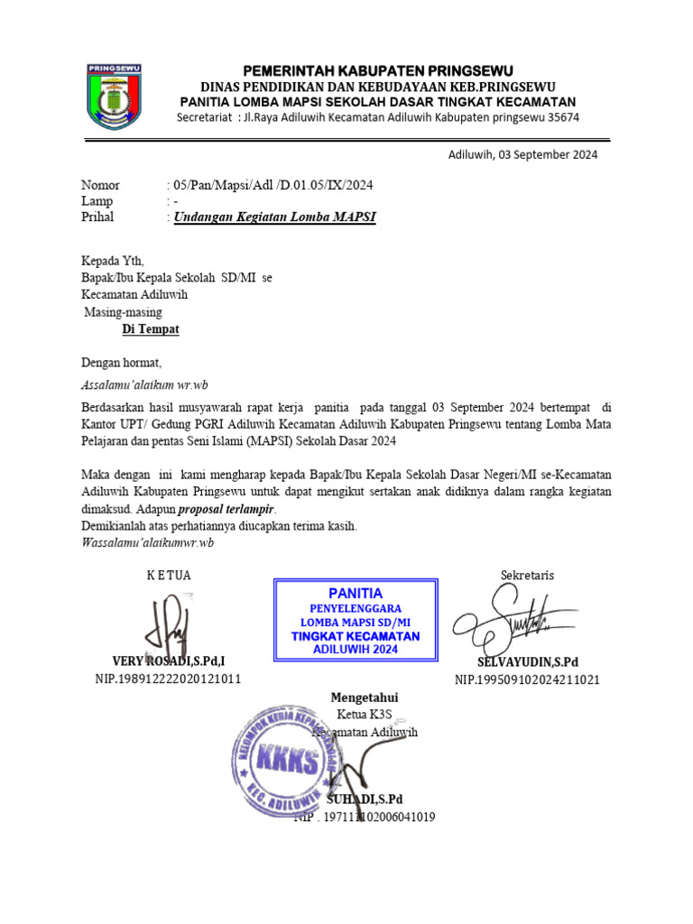 Proposal Lomba Mapsi 2024 | PDF