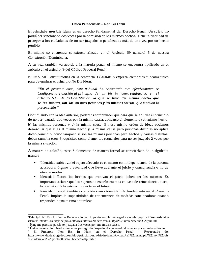 No bis in Idem | PDF