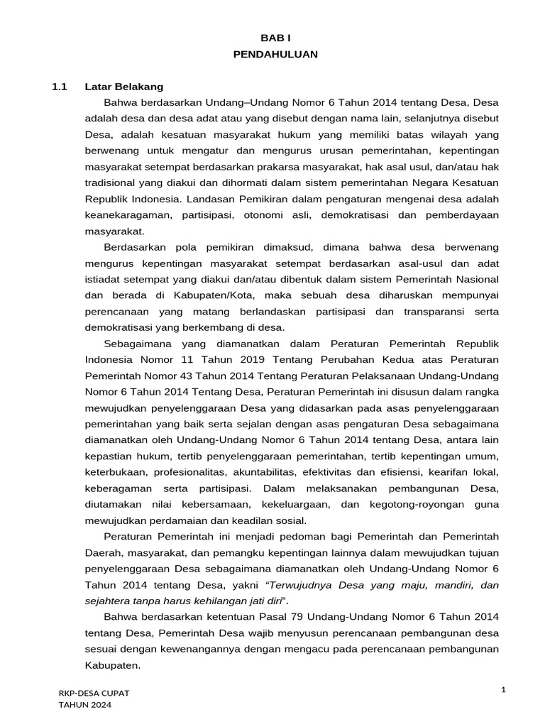 RKP Desa | PDF