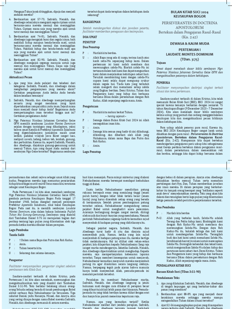 Lembar BKSN 2024 - Dewasa | PDF