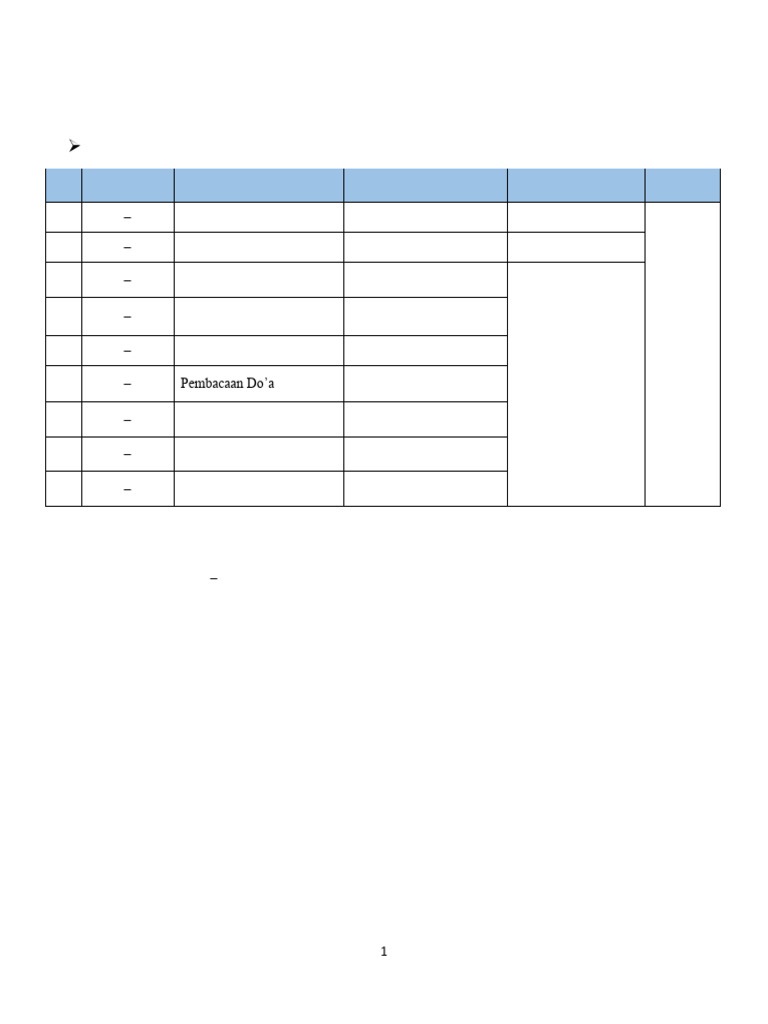 RUNDOWN ACARA Agustusan Dan Mabit-1 | PDF