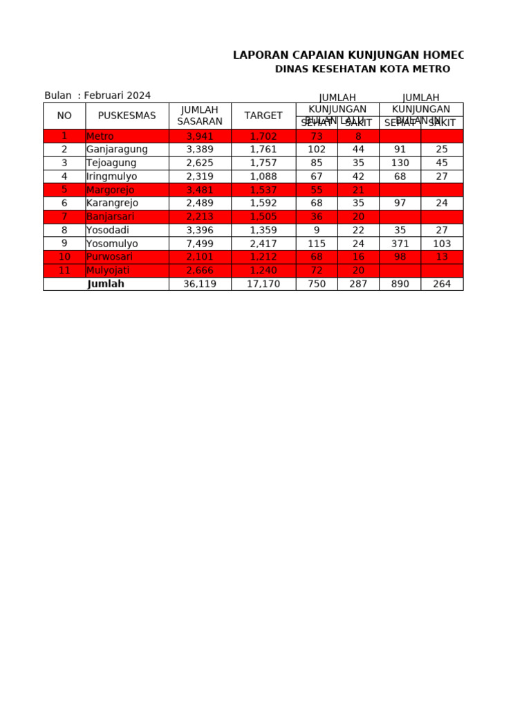 Lap Homecare Februari Pws | PDF