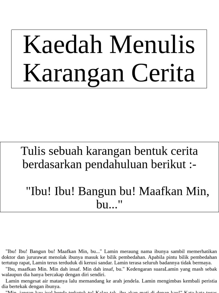 Sm1 Kaedah Menulis Karangan Dialog Pdf