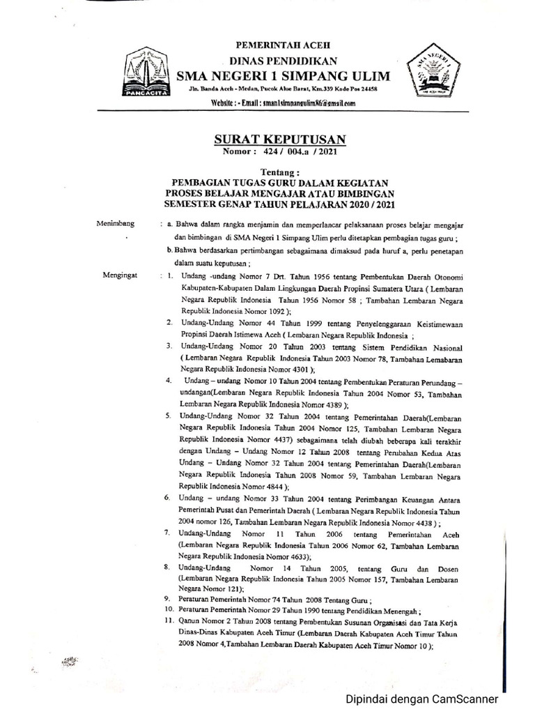 sk-pembagian-tugas-smt-genap-tp-2020.2021 | PDF