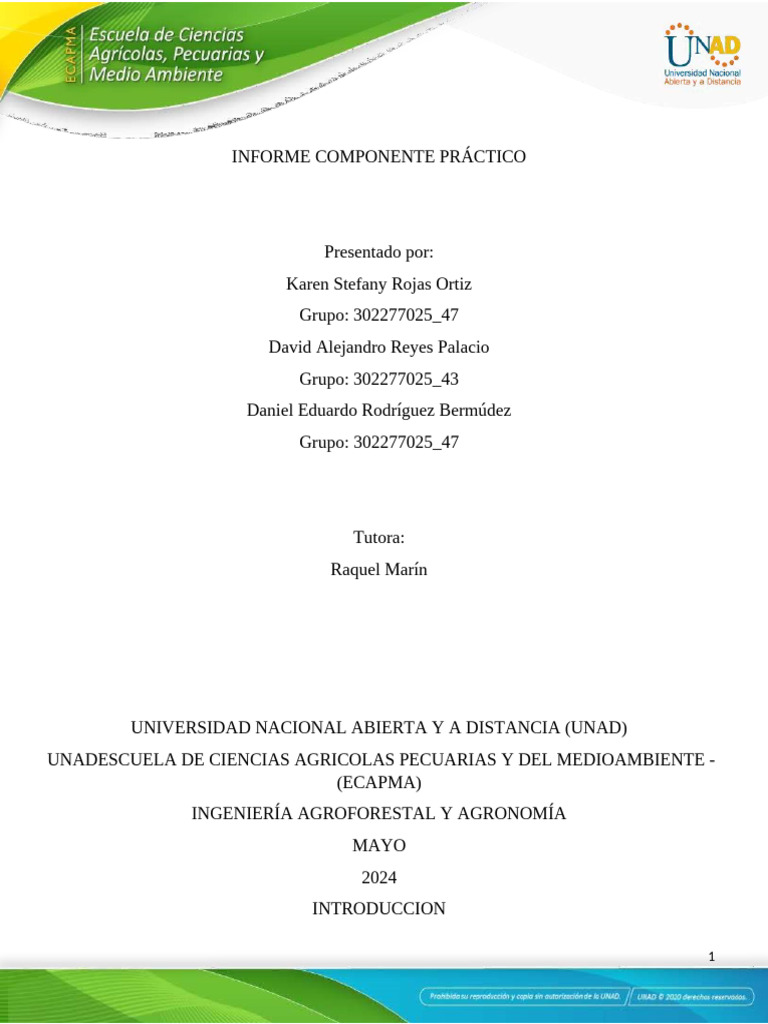Fase 4 - Componente Práctico - Salida de Campo Biodiversidad | PDF