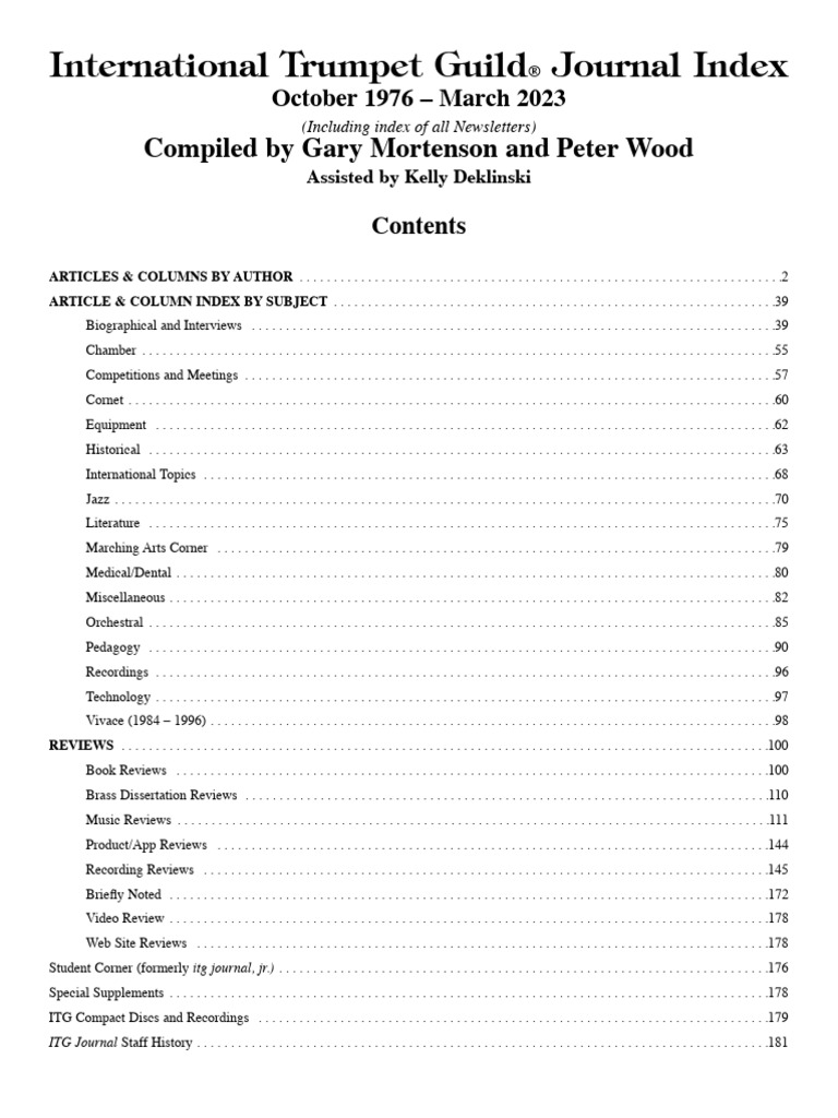 ITGJ Index 2023.03 | PDF