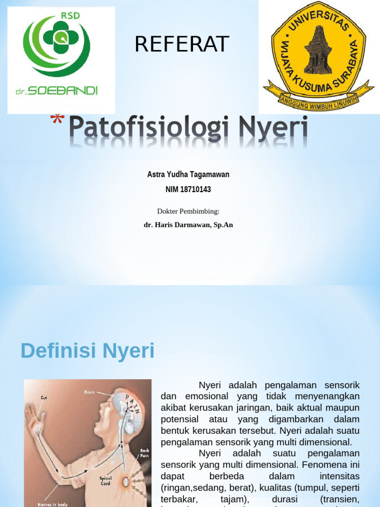 Patofisioogi Nyeri | PDF