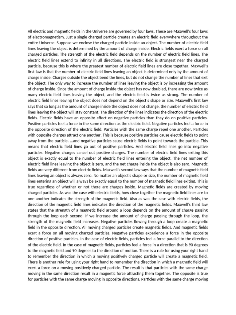 Maxwell's Laws | PDF