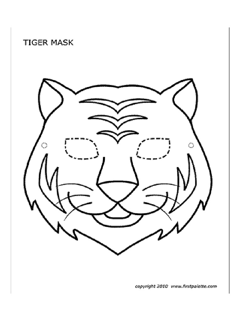 Templet Topeng Harimau | PDF