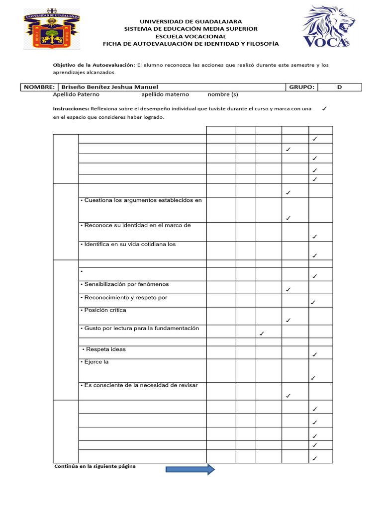 Autoevaluación Final Del Curso, Jeshua Benítez | PDF