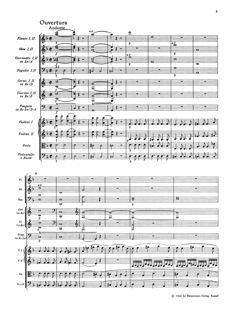 Mozart Libretto Don Giovanni (Full Score And Parts) – W. A. Mozart Don ...