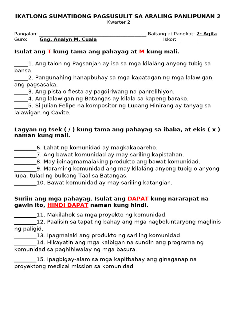 2-Agila Gng. Analyn M. Cuala | PDF
