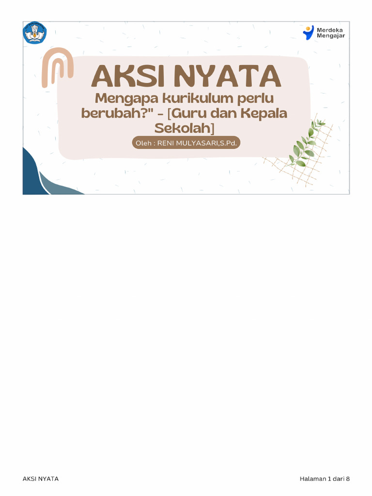 AKSI NYATA (2) | PDF