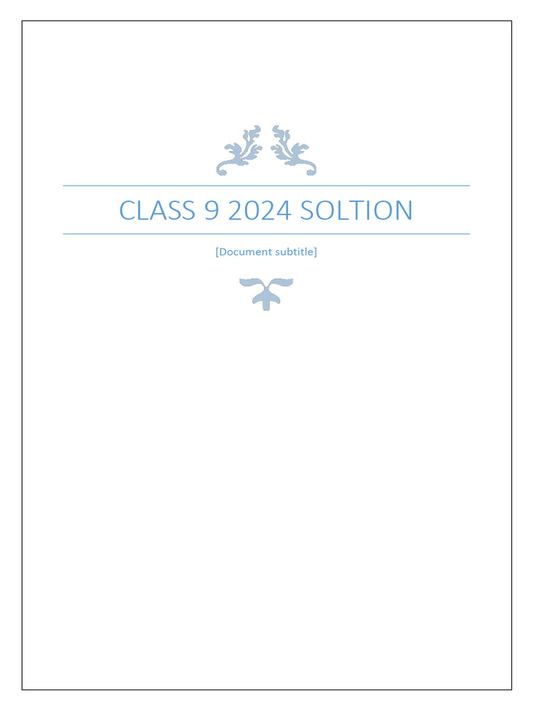 Class 9 2024 New Last 2 | PDF