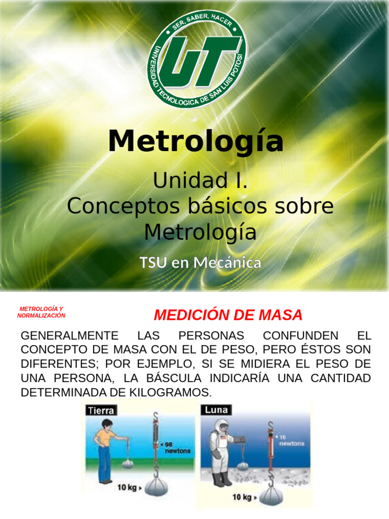 U1b - Tipos de Metrología | PDF | Pi | Science & Mathematics