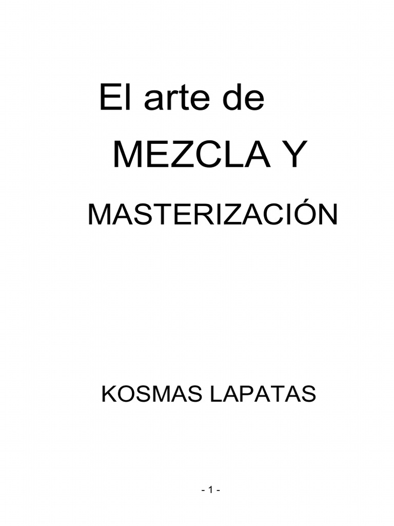 The Art of Mixing and Mastering | PDF