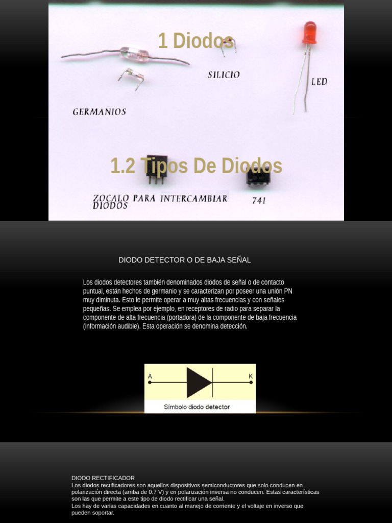 1 2 Tipos de Diodos | PDF