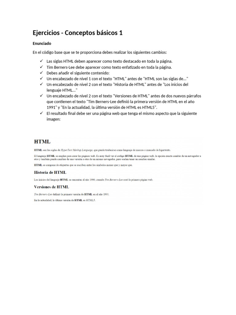 1-Ejercicio Conceptos básicos | PDF