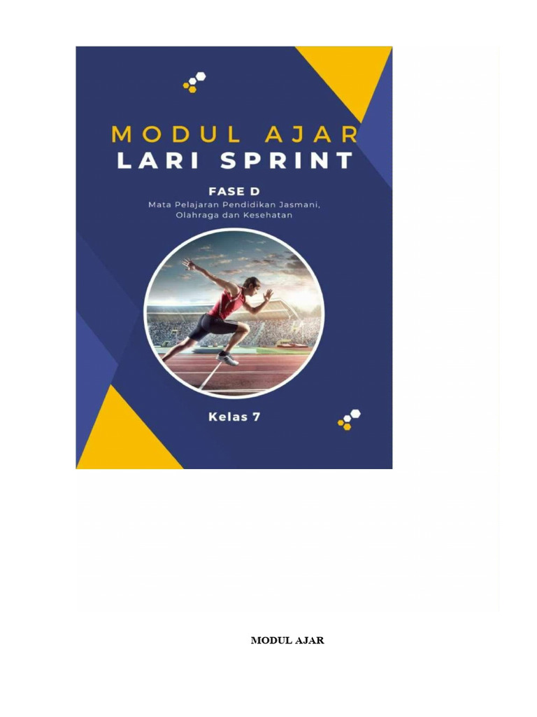 Modul Ajar Pendidikan Jasmani, Olahraga, Dan Kesehatan (PJOK) - Mengenal Tehnik Dasar Lari ...