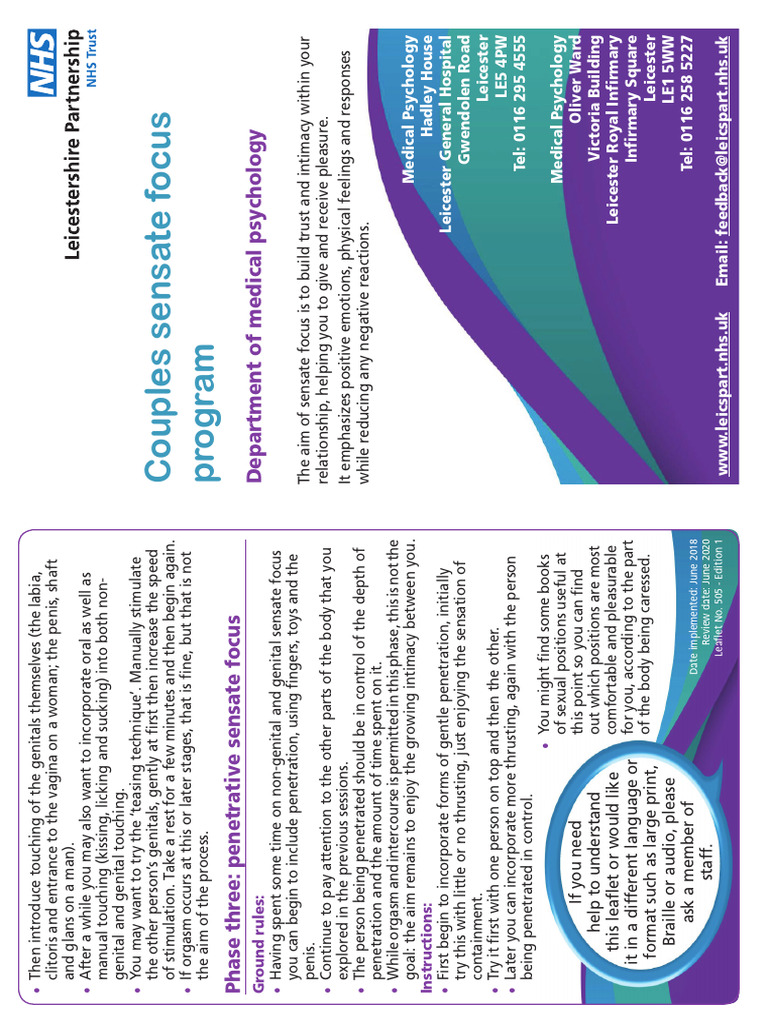 505 Couples Sensate Focus | PDF