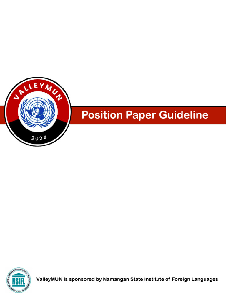 Position Paper Guideline_ ValleyMUN | PDF