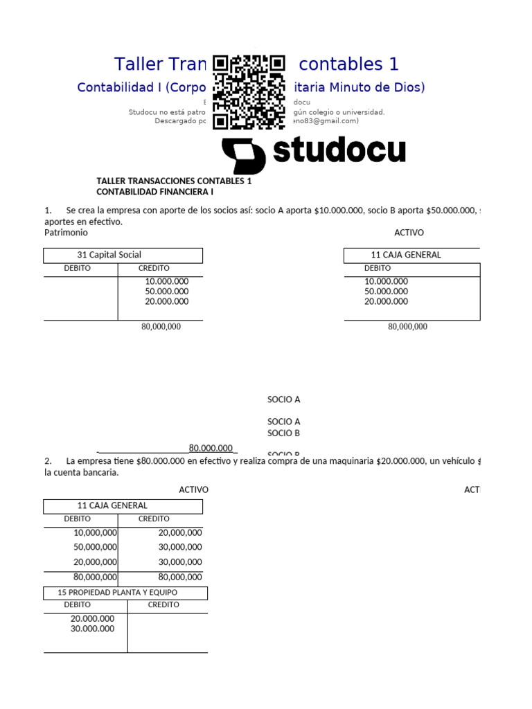 taller-transacciones-contables-1 | PDF