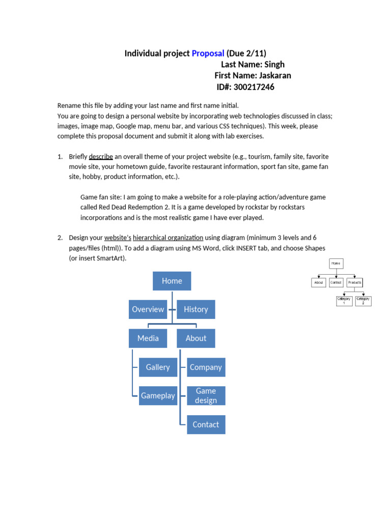 IndividualProjectProposal Singh Jaskaran | PDF